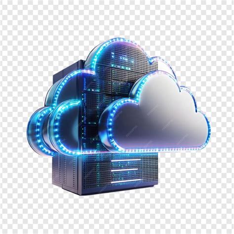 Cloud Computing Server Digital Data Storage And Network Infrastructure Free Psd
