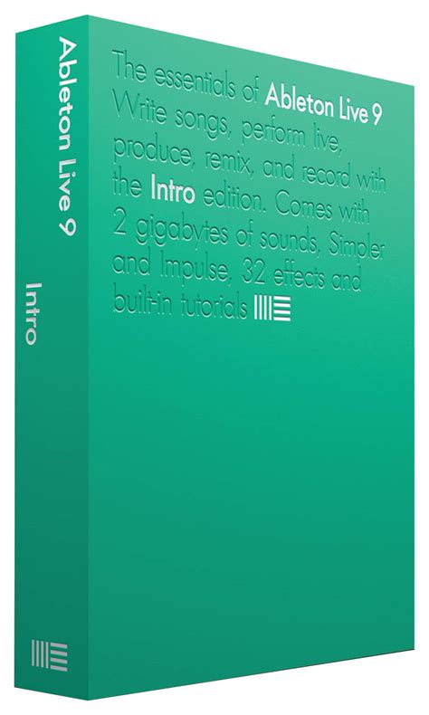 Best Buy Ableton Live 9 Intro Professional Edition For Pc And Mac 116300