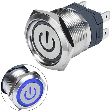 15amp Momentary Push Button Switch Ip67 Waterproof 22mm