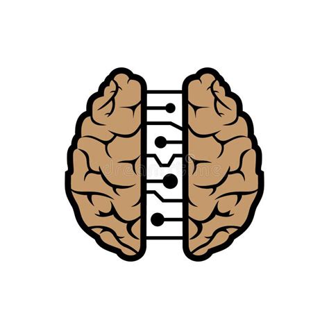 Brain Technology Logo Design Template Stock Vector Illustration Of
