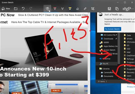 Grab And Annotate Screenshots With The New Snip And Sketch Tool On Windows 10