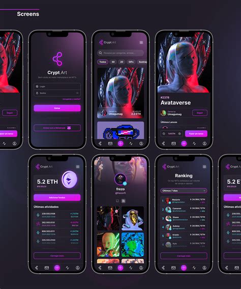 Crypt Art UI Design Behance Crypt Art UI Design Behance