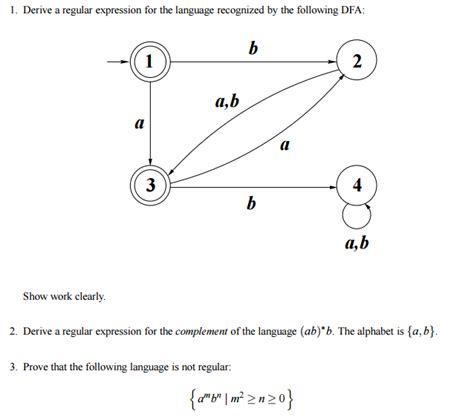 Solved Derive A Regular Expression For The Language
