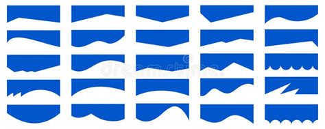 Header Shape For Website And Border For Banner Abstract Design Element For Template Stock