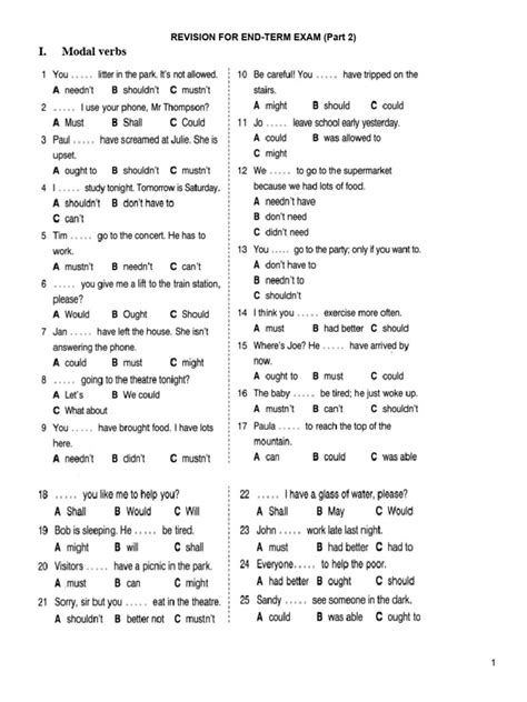 Revision For End Term Exam Part 2 Pdf