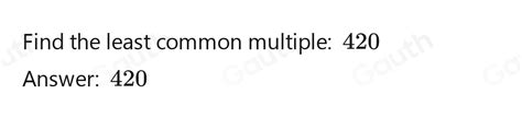 Solved Find The Lowest Common Multiple LCM Of And Algebra