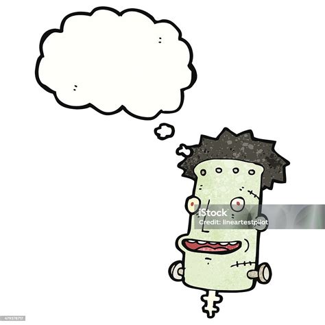 말풍선이 있는 프랑켄슈타인 몬스터 귀여운에 대한 스톡 벡터 아트 및 기타 이미지 귀여운 기이함 낙서 드로잉 Istock