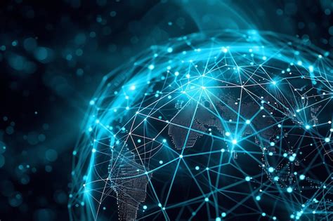 Image Of Connected Circles And Networks Premium Ai Generated Image