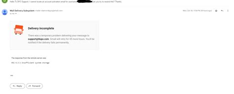 Posting This Error Received Hope It Helps Resolve The Email Issue Rtlopo