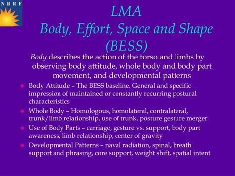 PPT Dance Movement Therapy Using The Concept Of Laban Movement Analysis PowerPoint