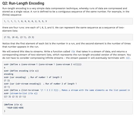 Solved Q Run Length Encoding Run Length Encoding Is A Very Chegg