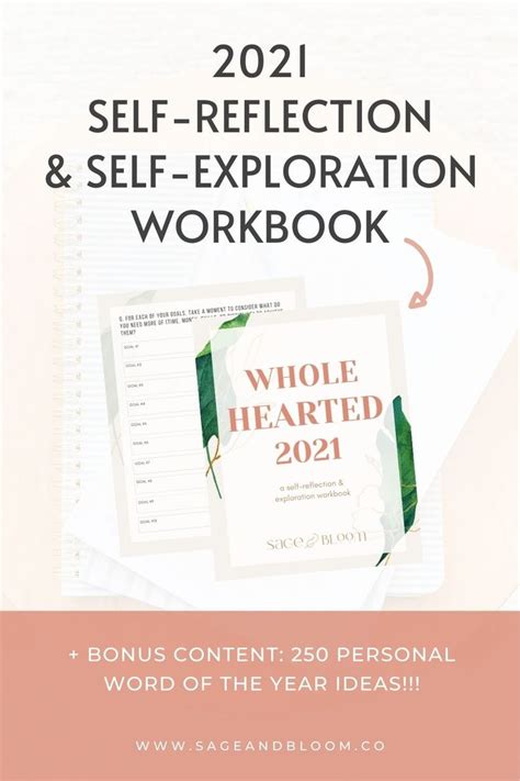 2021 Self Reflection And Self Exploration Workbook Self Exploration