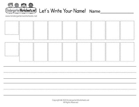 Kindergarten Writing Name Worksheets Writing Worksheets