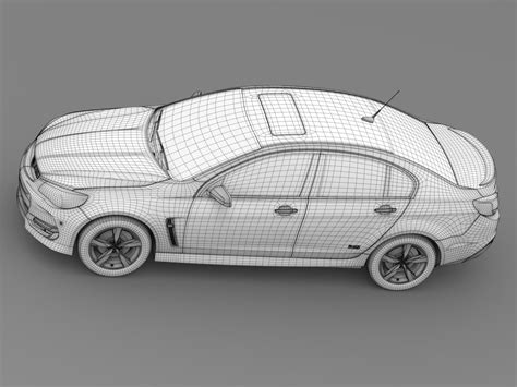 홀덴 코모도어 블랙 Vf 시리즈 Ii 2016 3d 모델 129 Obj 3ds C4d Fbx Lwo Max