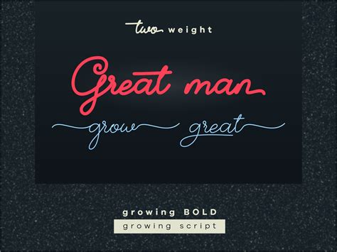 Download Growing Script Free Font