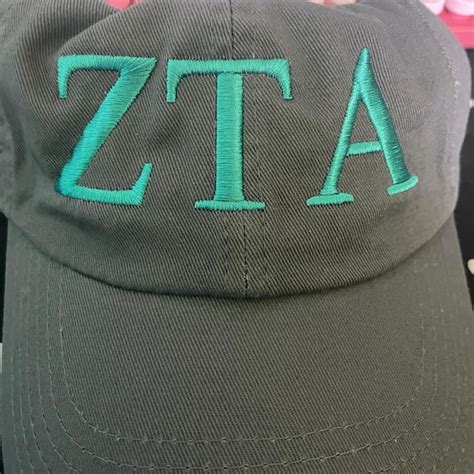 Theta Phi Alpha Handwriting Script Sorority Baseball Cap Custom Color