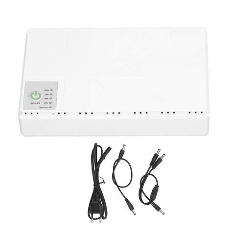 Mini Uninterruptible Power Supply DC Backup UPS System For Router Camera White 85 265V EU