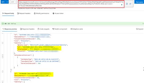 azure teams attendance report metadata stack overflow