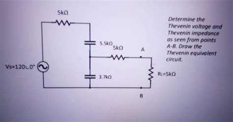 Solved Sko Determine The Thevenin Voltage And Thevenin Chegg Com