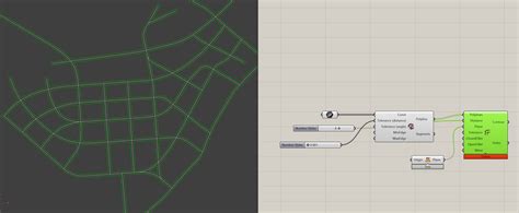 get interior regions and exterior polycurve of a curve network