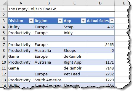 Use This Excel Hidden Shortcut To Select Column With Blank Cells Xelplus Leila Gharani