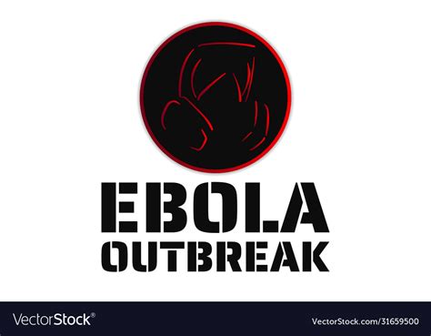 Ebola Virus Outbreak Concept Template Royalty Free Vector