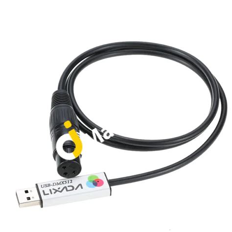 Lixada Usb To Dmx Dmx512 Interface Adapter Controller For Pc Stage Lig