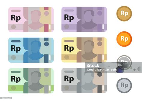 아이콘 돈 루피아 인도네시아 Idr 현금 종이 돈 화폐 지폐 인도네시아 동전 간단한 색상 벡터 통화에 대한 스톡 벡터 아트 및 기타 이미지 Istock