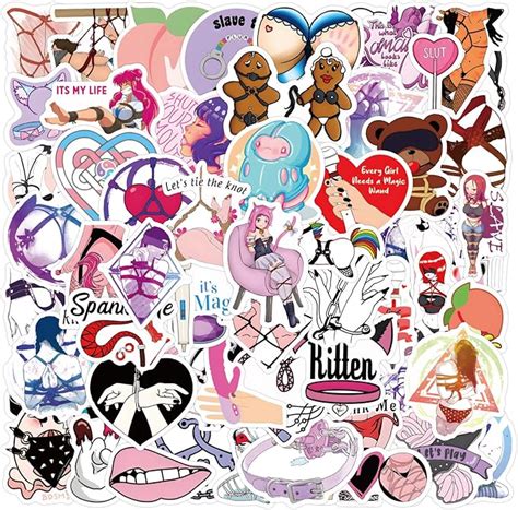 60pcs Sexy Stickers For Adults Dirty Bdsm Stickers For