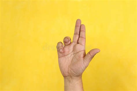 Hands Of A Man Makes Sign Language Expression And Gesture Perception