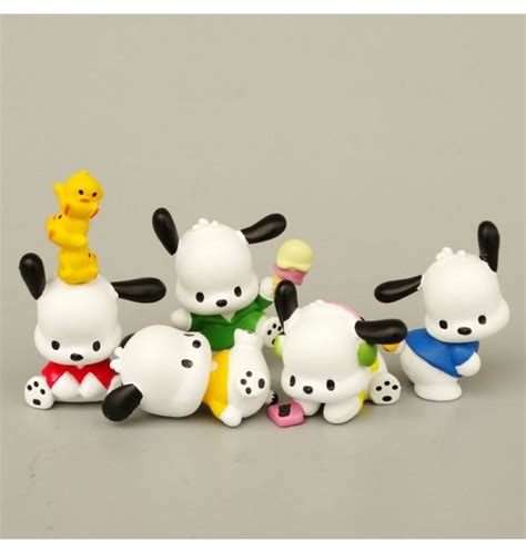 포차코 인형 산리오 대형 애착 407321 5 개대 만화 개 애니메이션 피규어 완구 Kawaii Pochacco 강아지 액션 컬렉션 Pvc 모델 티몬