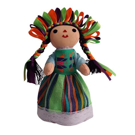 Muñeca Artesanal Lele Articulada 24 Cm Alto Oxm Mx Orgullo X México