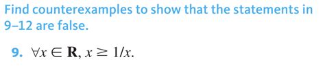 solved find counterexamples to show that the statements