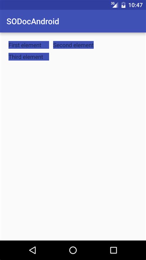 Android Tutorial GridLayout