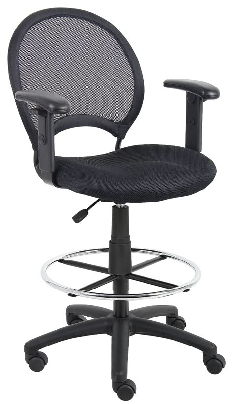 Black Mesh Back Drafting Chair Rc Willey