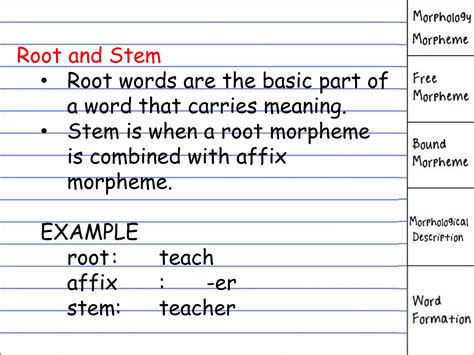 Morphology Linguistics Pptx Geology Science