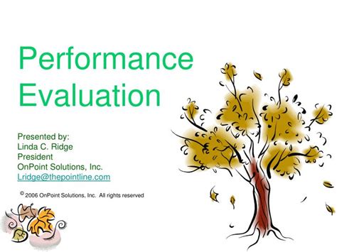 PPT Performance Evaluation PowerPoint Presentation Free Download ID 901291