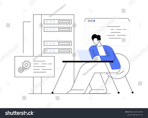 Php Mysql Development Abstract Concept Vector Stock Vector Royalty