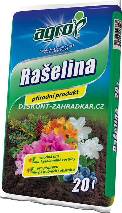 Agro Rašelina 20l Diskont Zahrádkář
