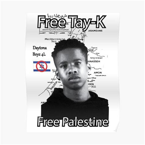 Free Tay K Free Palestine Premium Matte Vertical Poster