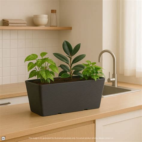 Felton Rectangular Flower Pot Box Modern Design Flower Pot Fbl 2652