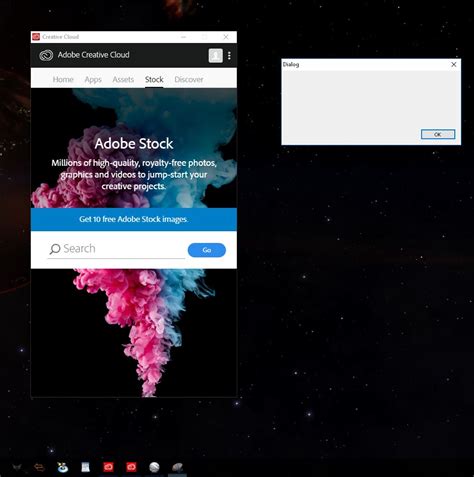 Solved Empty Dialog Box Opens On Startup And Can Not Be C Adobe Support Community