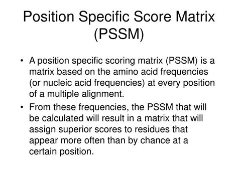 ppt scoring matrices powerpoint presentation free download id 6814471