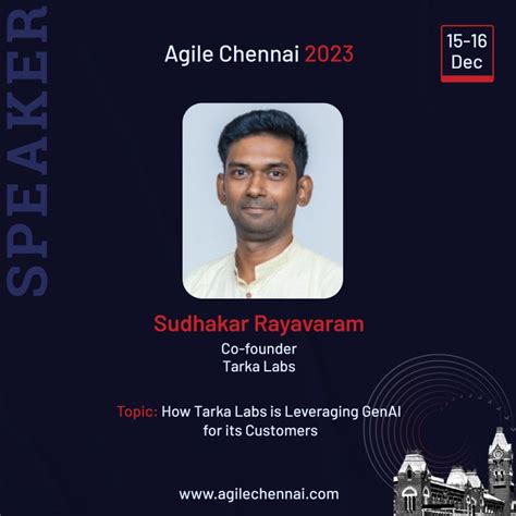 Sedin Technologies On Linkedin Agilechennai2023 Genai Innovation Techtalks Tarkalabs