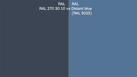 Ral Ral 270 30 10 Vs Distant Blue Side By Side Comparison