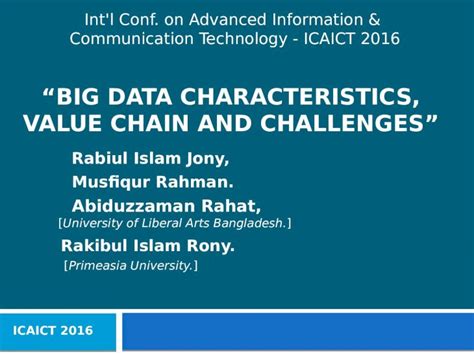 Pptx Big Data Characteristics Value Chain And Challenges Dokumentips