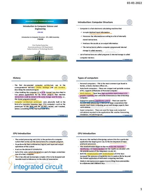 Computer Structure Pdf Central Processing Unit Computer Data Storage