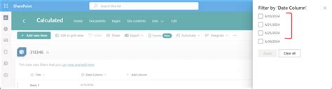 Sharepoint Online Filter List View Date Field By All Entries That Are NOT BLANK SharePoint