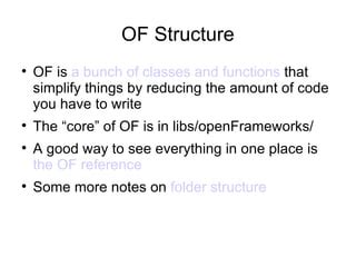 Intro To OpenFrameworks PPT