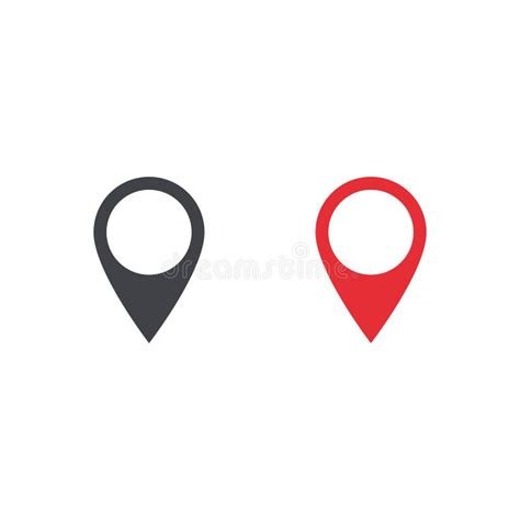 vector map location icon map location shape location tag element for